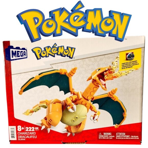 Mega | Toys | New Charizard Mega Pokmon Action Figure Building Toys Set ...